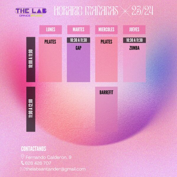 HORARIO – The Lab Dance Studio